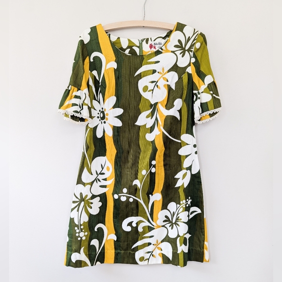 Vintage | Dresses | Vintage 7s Holoholo Hawaiian Dress Tiki Resort Wear ...